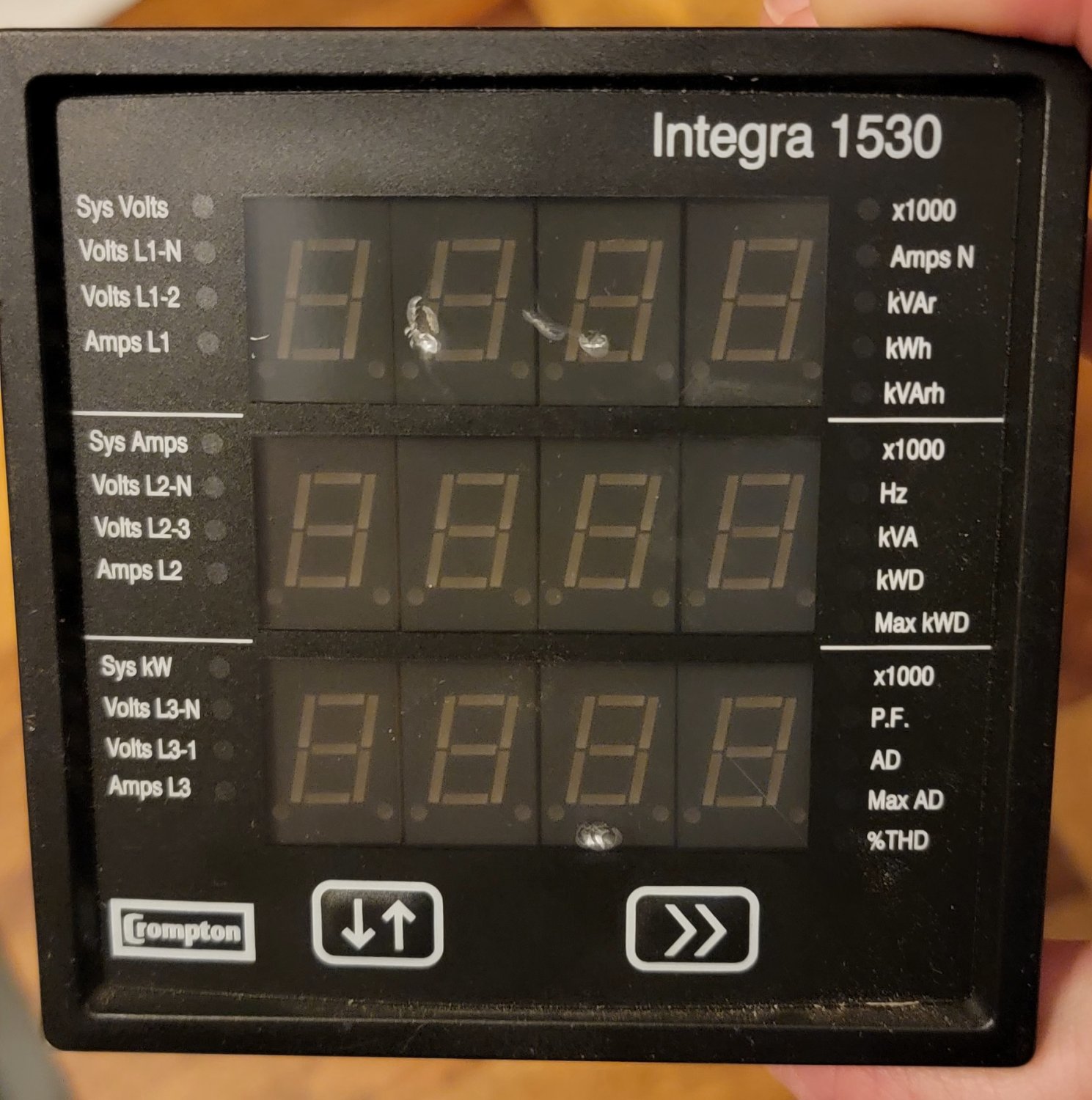 Crompton Instruments Integra 1530 Metering System INT-1533-L-5-011
