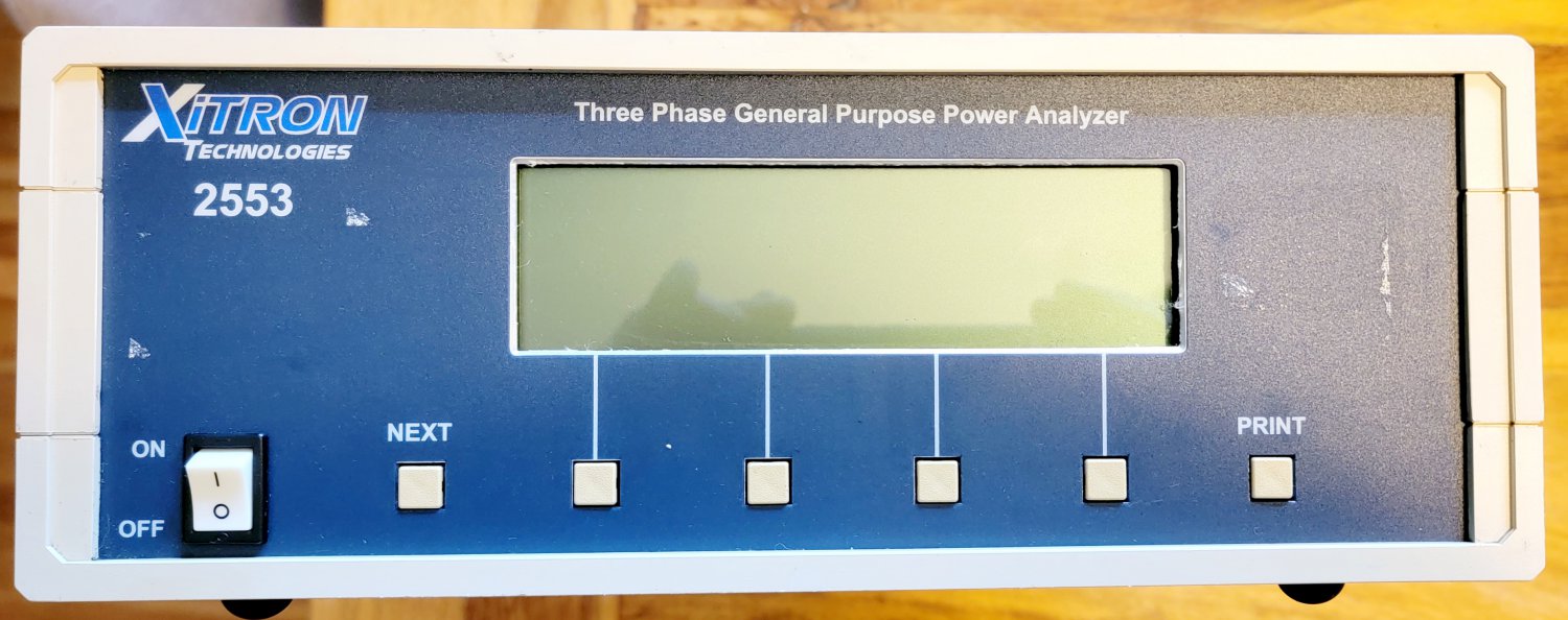Xitron 2553E Three Phase General Purpose Analyzer