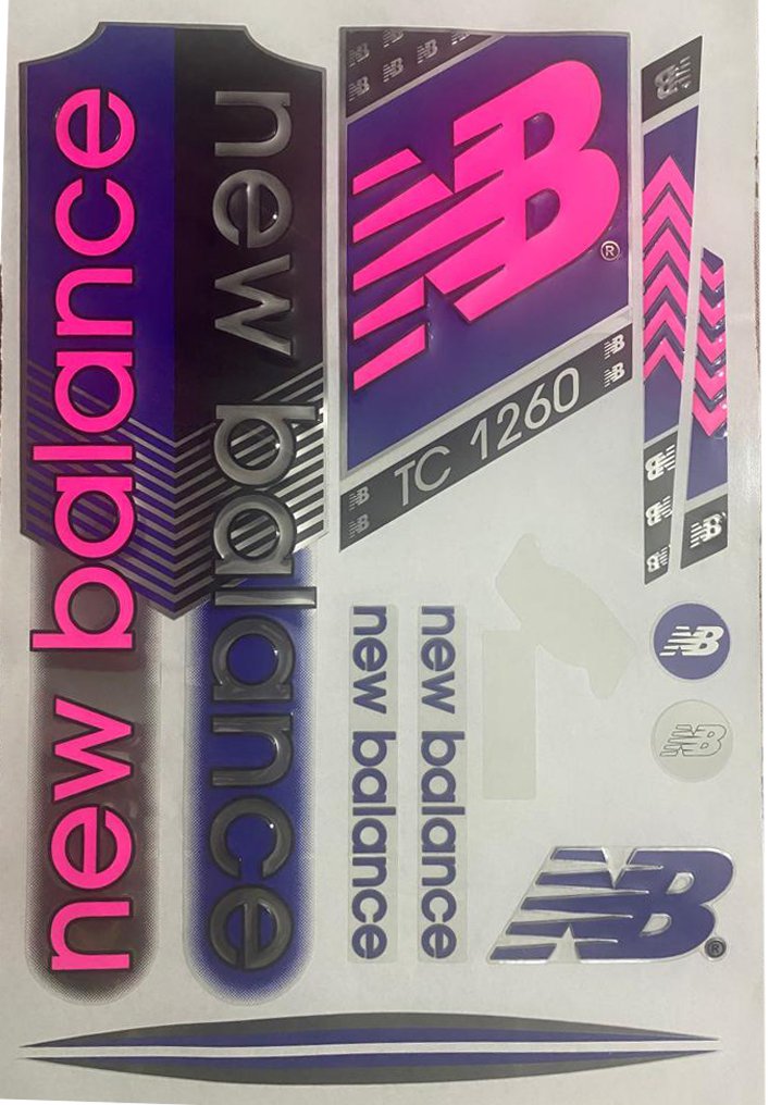 New 3d Embossed Bat Sticker - New Balance Cricket Bat Sticker US STOCK