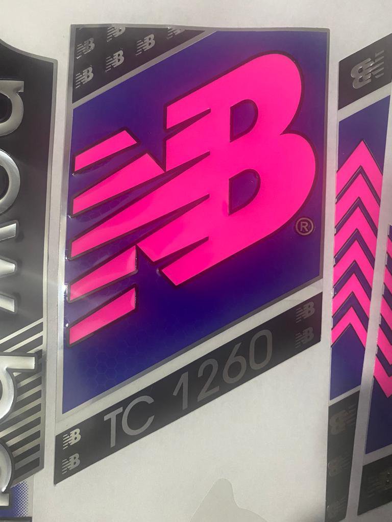 New 3d Embossed Bat Sticker - New Balance Cricket Bat Sticker US STOCK