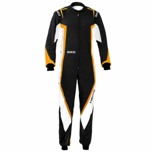 Go Kart Race Suit Black White Fluro Orange Kart Racing Suit In All Sizes