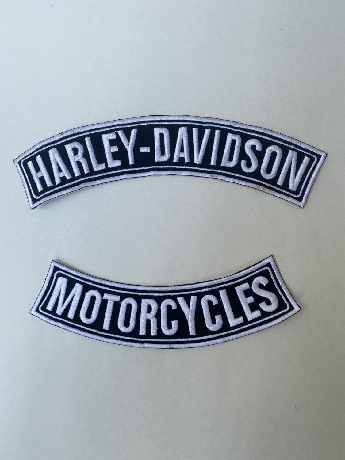 Harley Davidson Motorcycle Embroidery Patch Top H-D Bottom MOTORCYCLE ...