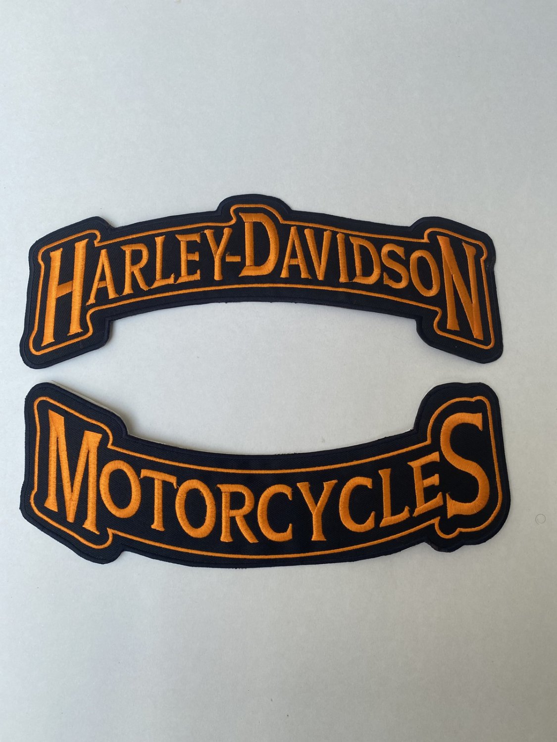 Harley-Davidson Motorcycle Rocker Patch Set Top HARLEY-DAVIDSON Bottom ...