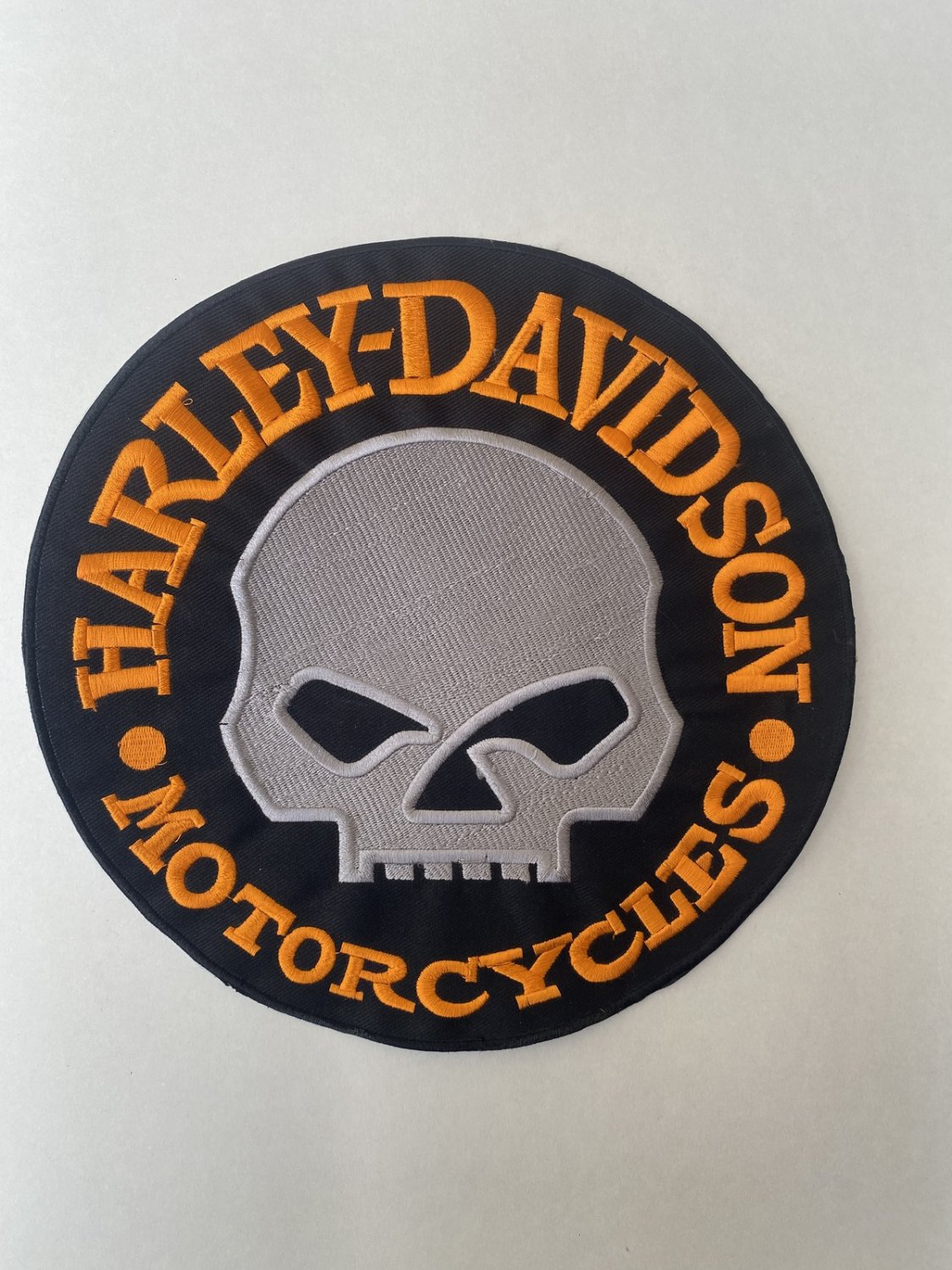 Harley Davidson Willie G Skull Embroidery 10 Inches PATCH Motorcycle ...