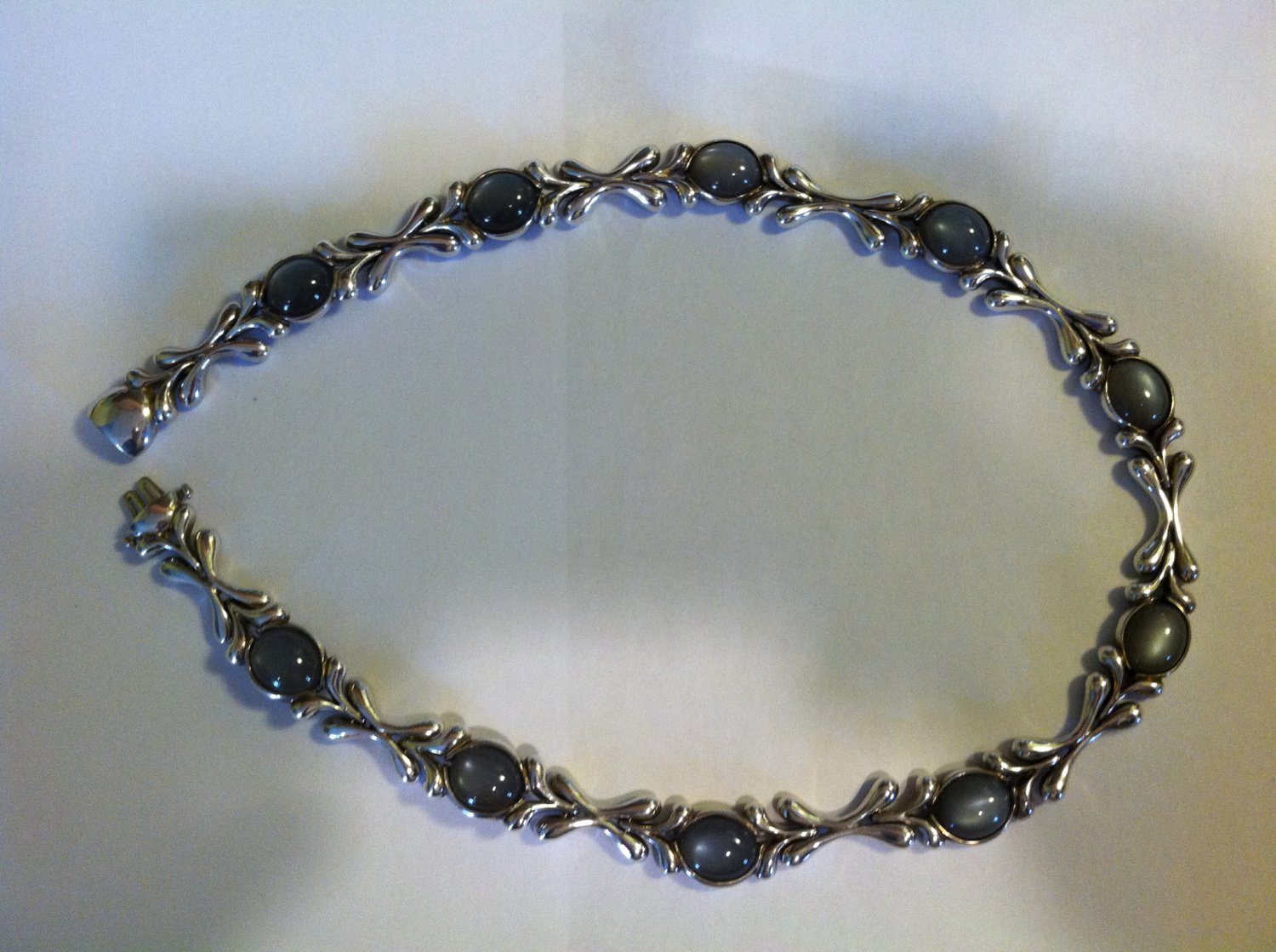 Jordan Schlanger Gorgeous Moonstone & Silver Necklace