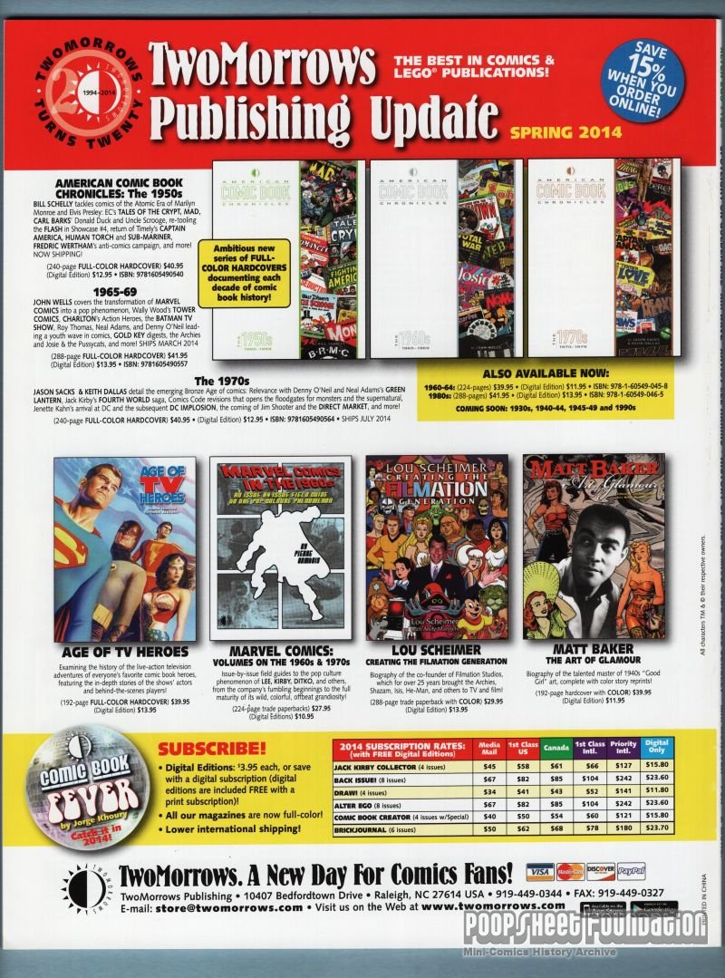 ALTER EGO #125 comic fanzine COMICS CODE Lee Harris STEVE PERRIN Binder ...