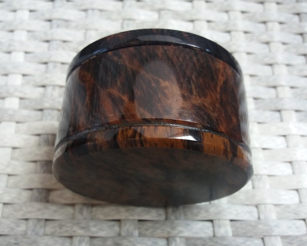 Obsidian round box made in Armenia with The Mount Ararat
