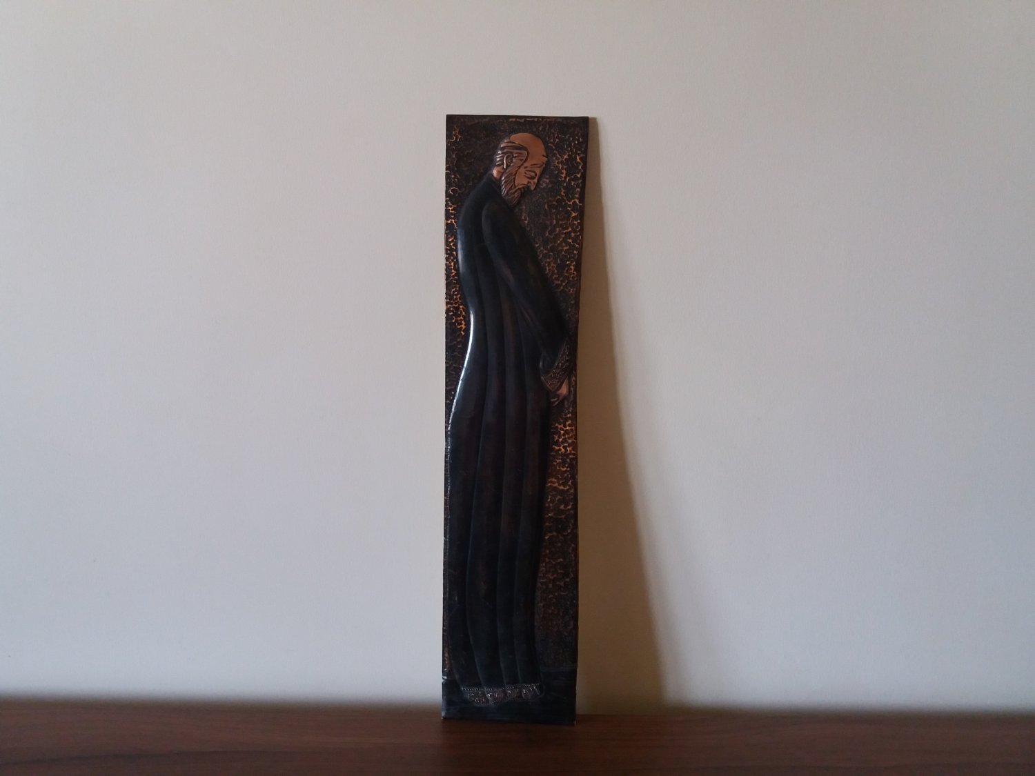 Vintage Embossed Copper Wall Decoration of the Portrait of Komitas ...