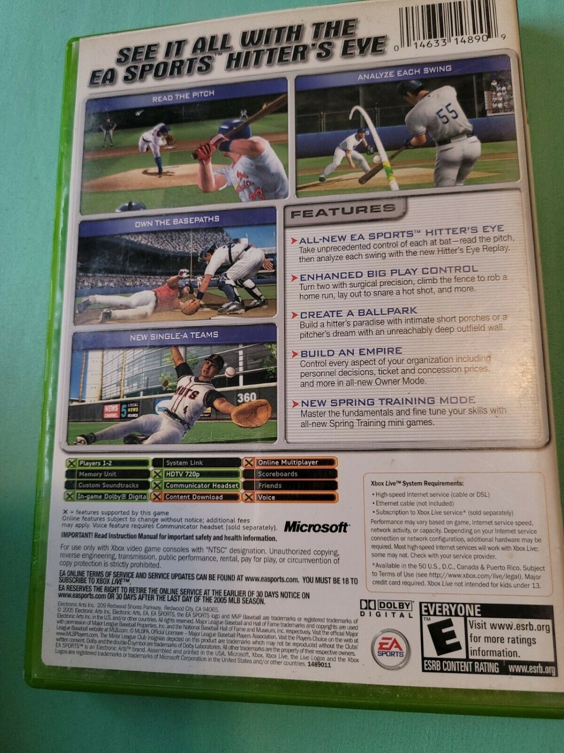 MVP Baseball 2005 (Microsoft Xbox, 2005) + GIFT