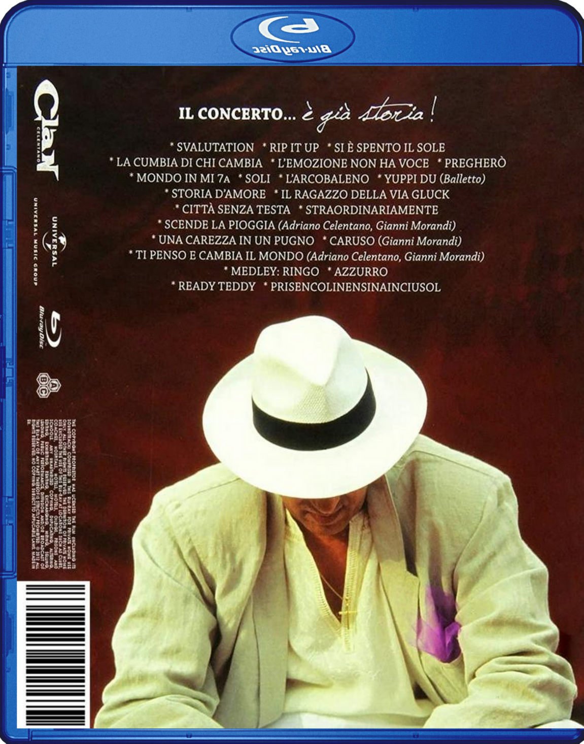 Adriano Celentano Live Il Concerto Arena Di Verona Rock Economy Blu-Ray