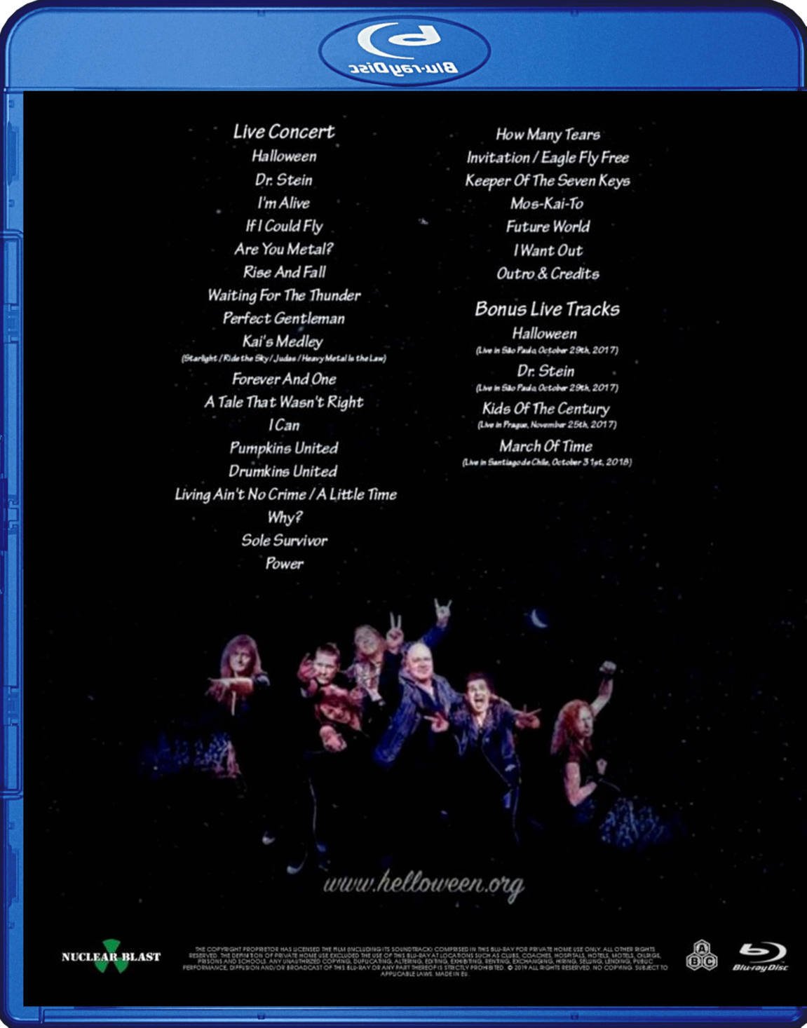 Helloween United Alive Blu-Ray 2BD set