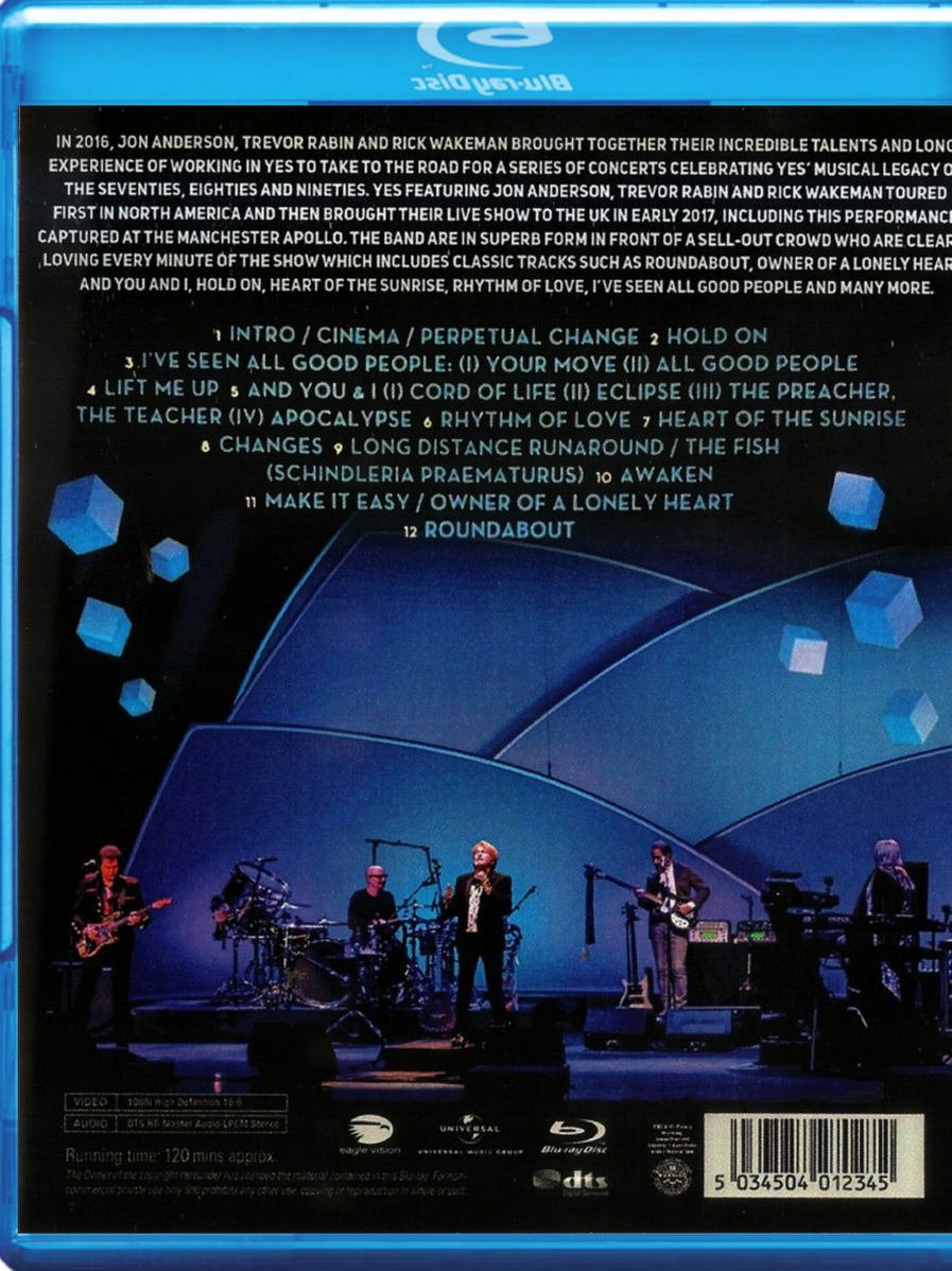 Yes Live At The Apollo Blu-Ray