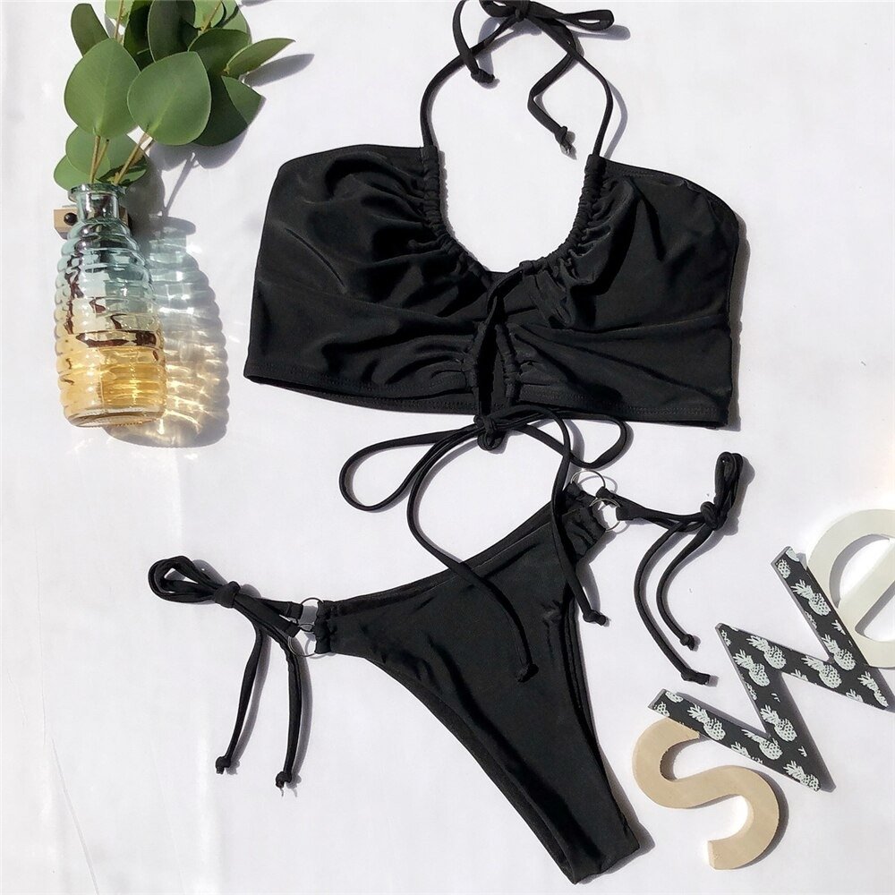 Micro Bikini High Cut Swimwear for Ladies, Push Up bikini Ladies ...