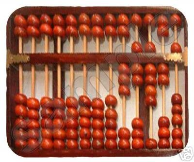 mouse pad ABACUS ancient chinese calculator machine