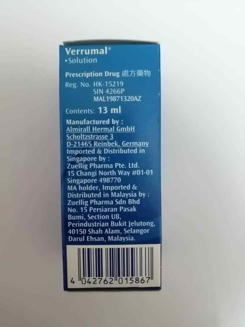 New VERRUMAL Solution for effective removal of wart & corns Therapeutic