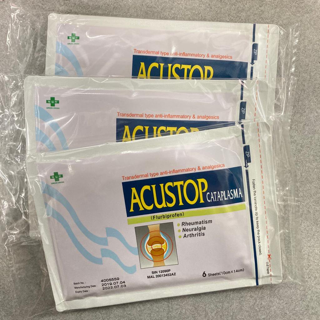 3 x 6 pcs Acustop Cataplasma Plaster Release Body Shoulder 18pcs Joint ...