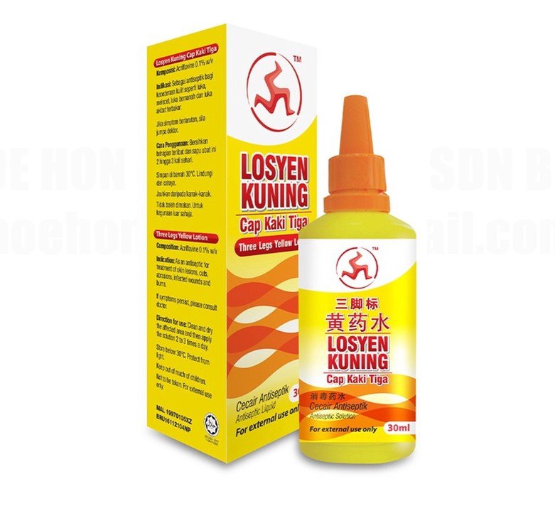 (24x 30ml) First Aid Wounds Acriflavine Antibacterial Yellow Lotion ...