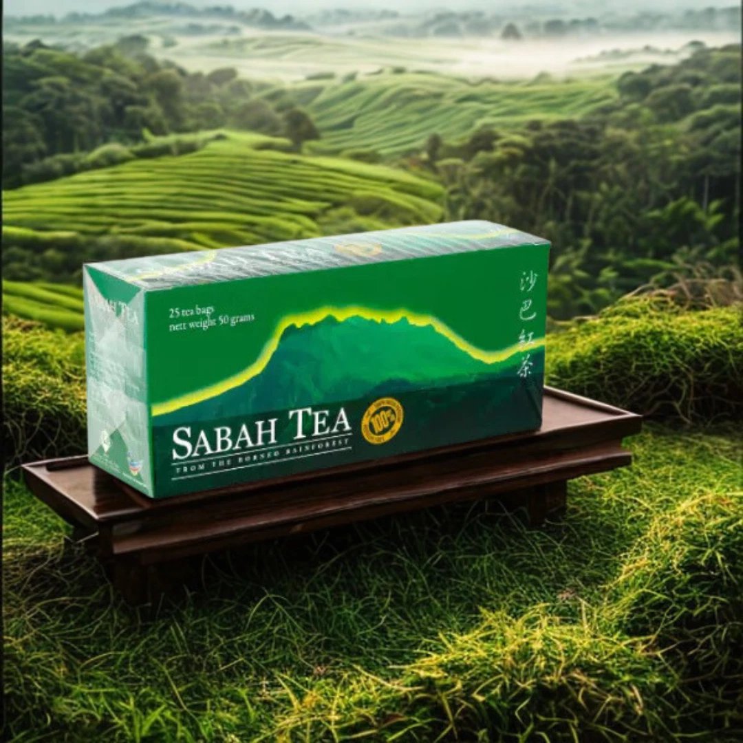 SABAH TEA BORNEO TEABAGS ( 25 TEABAGS ) 1 Boxes