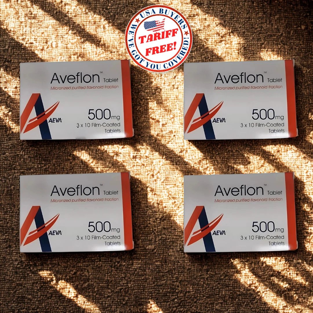 4 X Aveflon 500mg 30's Treatment of Hemorrhoids @ Piles FREE SHIP