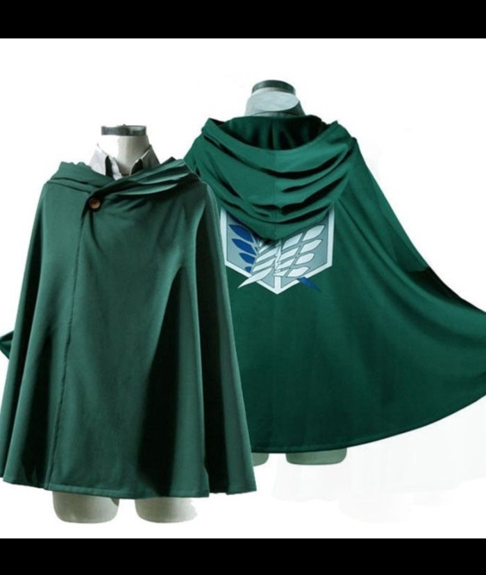 READ! SNK Attack On Titan Cloak (Shingeki no Kyojin) / AOT MESSAGE Cloak