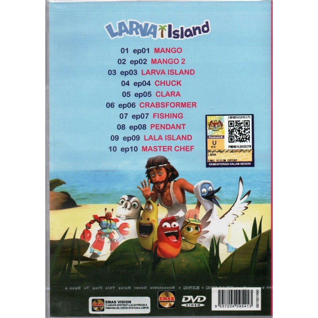 Kids Cartoon DVD Larva Island Season 1 Vol.1-10