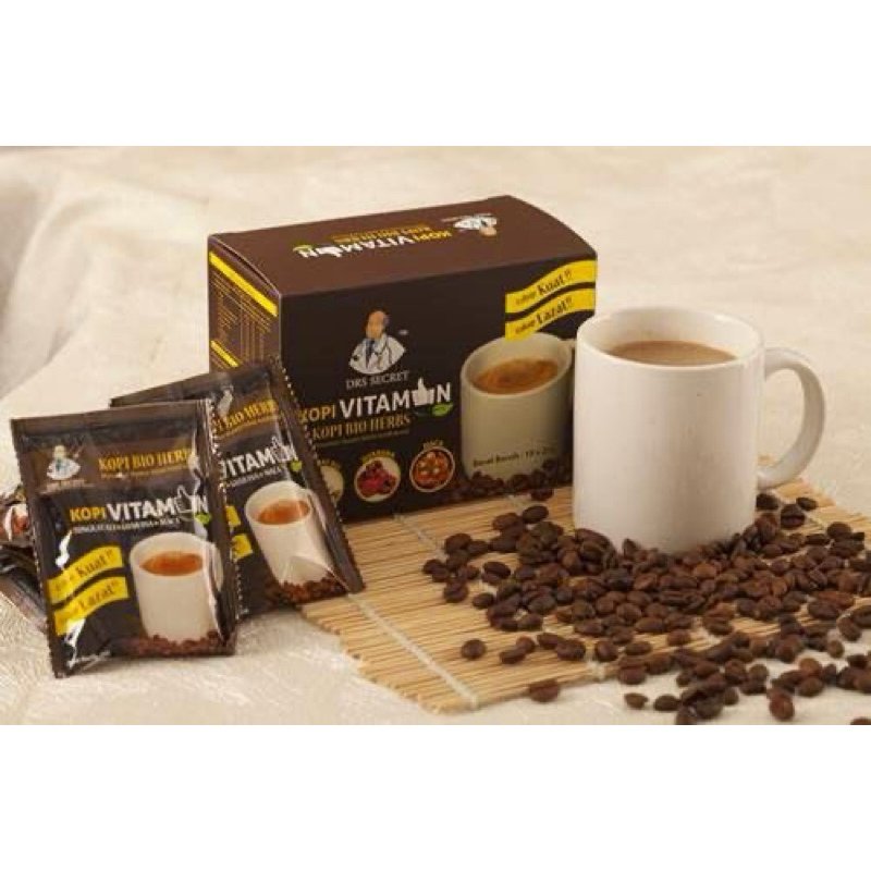 12 Boxes Coffee Vitamin Bio Herbs Original | 10 Sachets