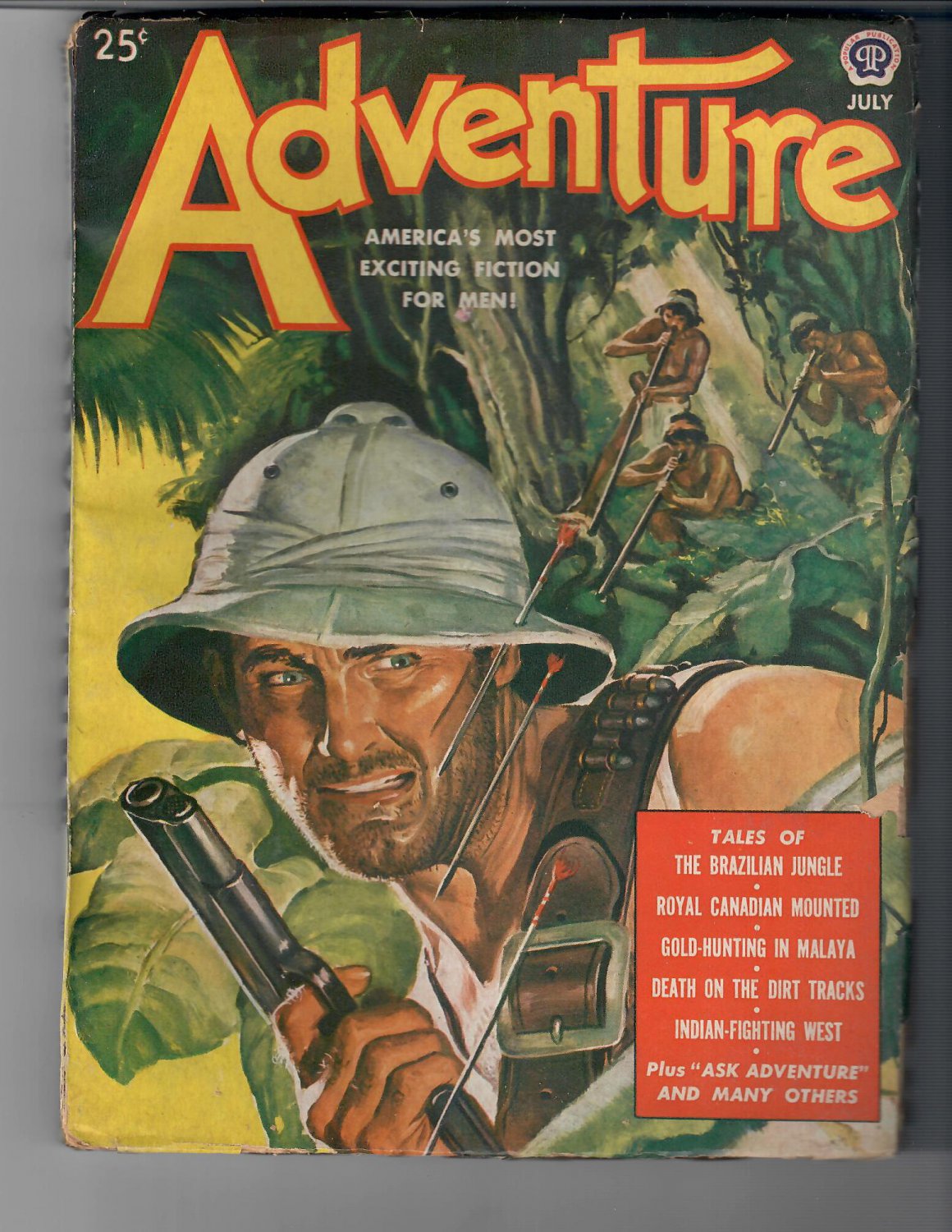 VINTAGE PULP MAGAZINE ADVENTURE JULY 1949 JOHN D. MACDONALD STORY