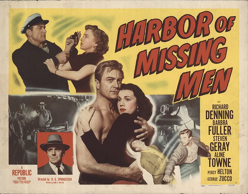 HARBOR OF MISSING MEN 1950 RICHARD DENNING STARS
