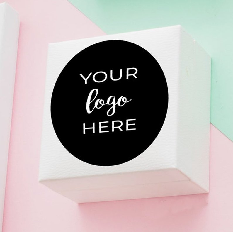 Custom circle LOGO stickers/labels