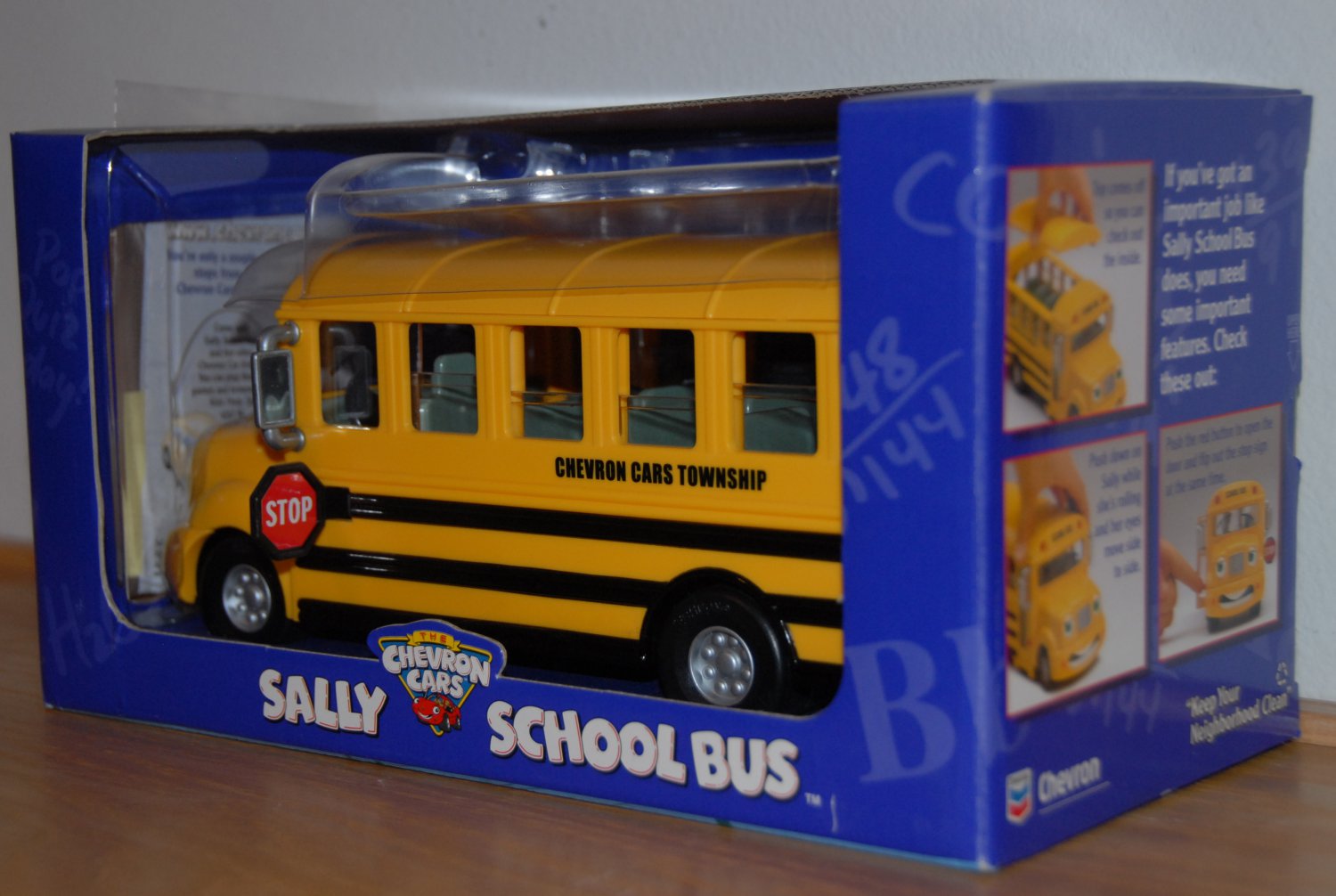 Chevron Cars Sally School Bus