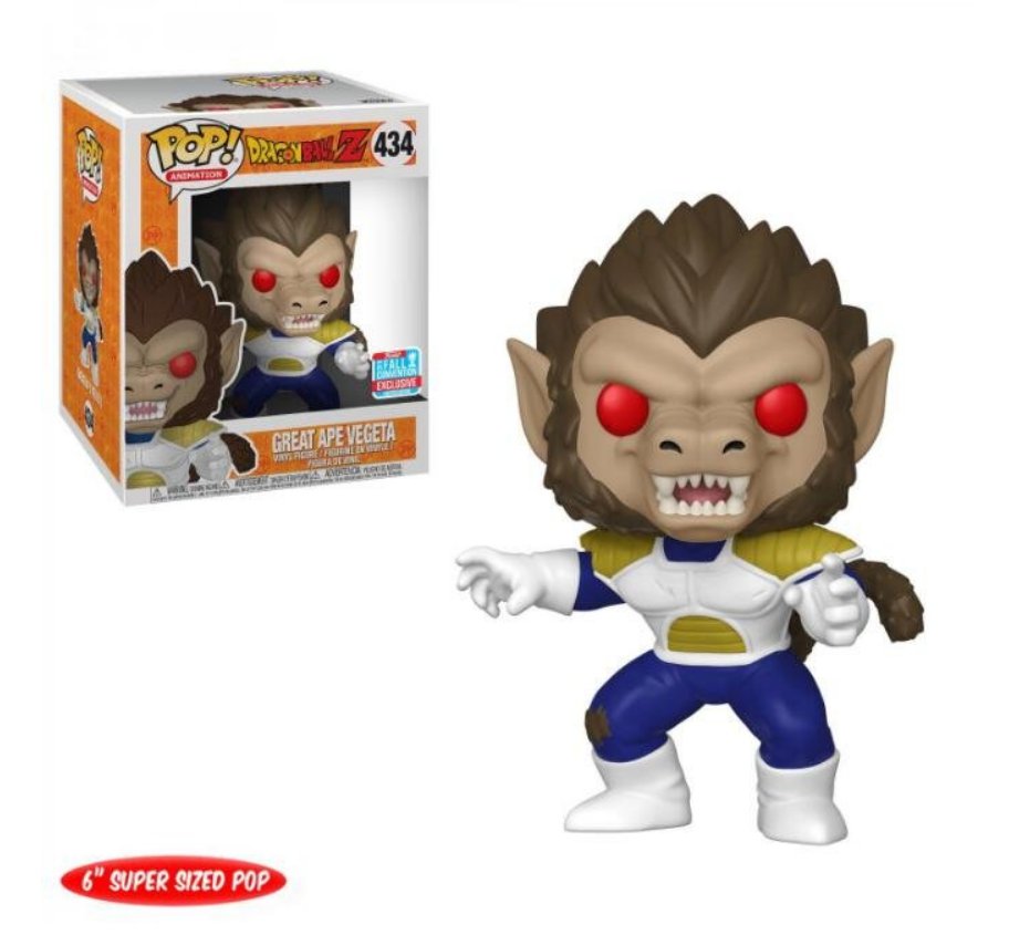 Great Ape Vegeta 6 Super Sized Dragon Ball Z 434 Funko Pop Action Figure Vinyl Pvc Toy