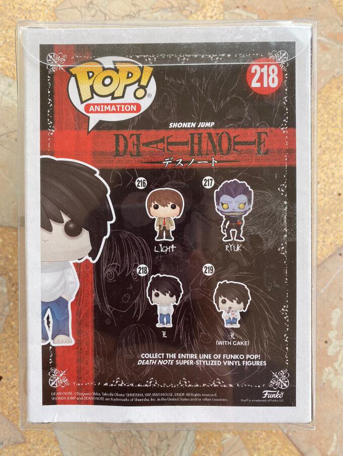 Animation Death Note L #218 Funko POP! Action Figure Toy W Protector Gift