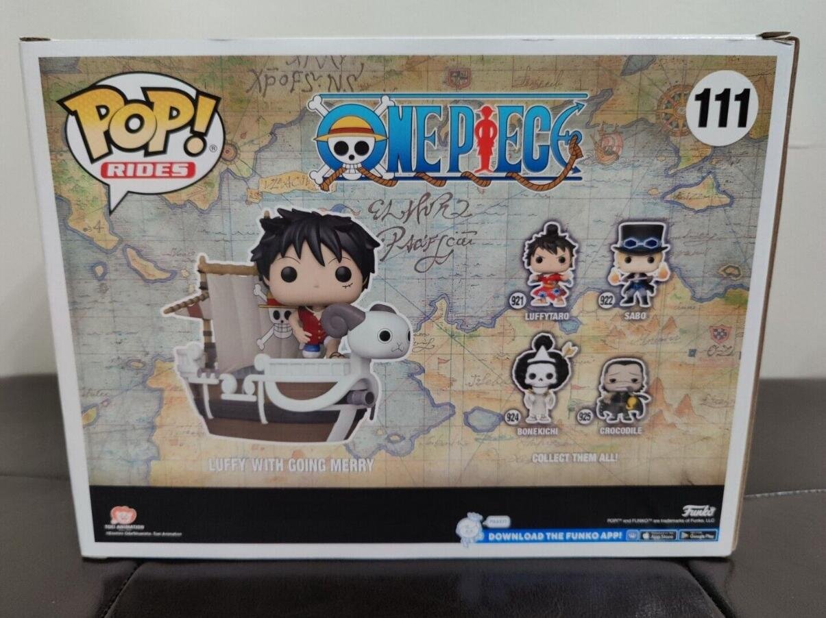 Rides One Piece Luffy with Going Merry #111 Funko POP! Action Figure ...