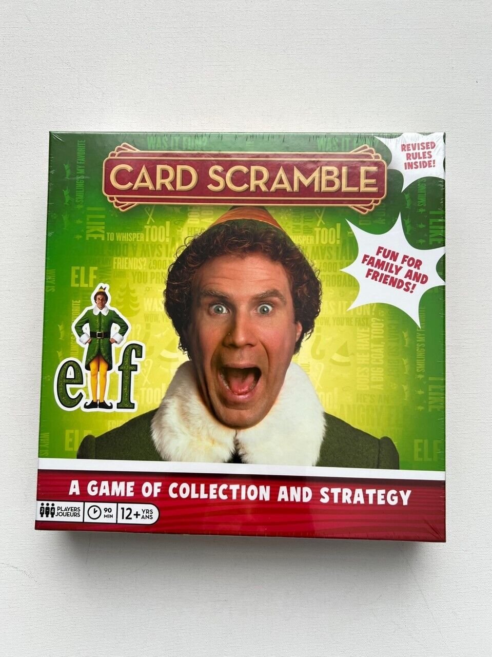 Elf Card Scramble Board Game Holiday Christmas