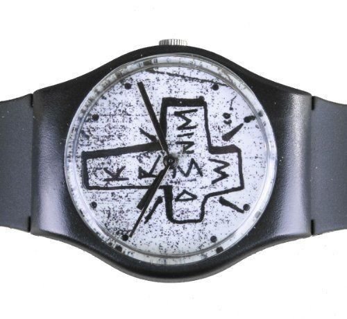 KR3W Freshman WATCH Black Cross ONE SIZE Stainless Steal Case Back
