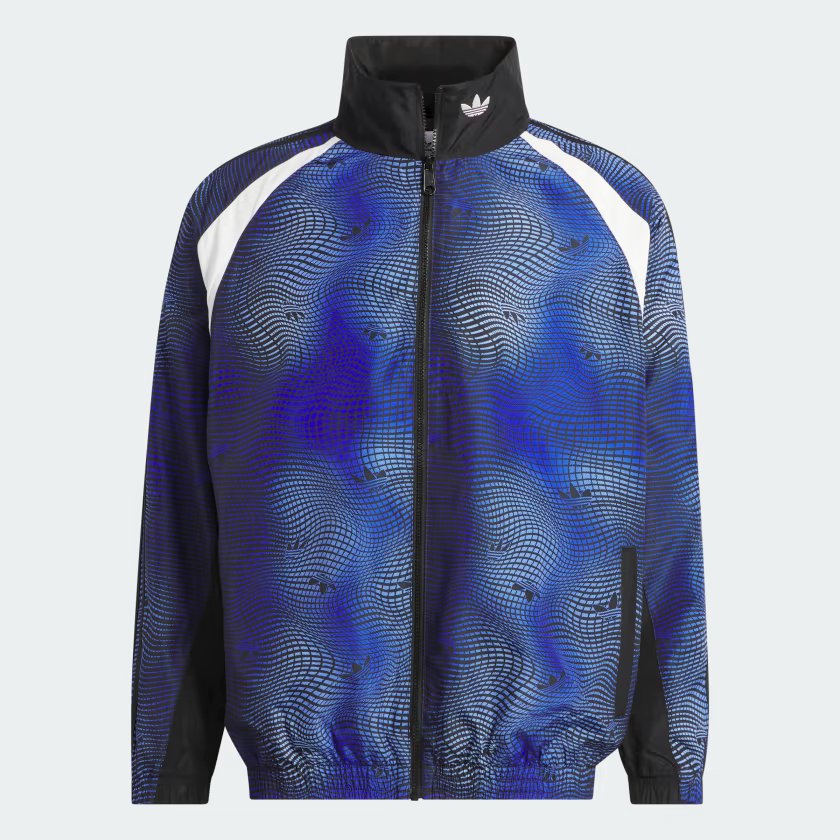 Adidas IL2334 MV Allover Print Track Zip Jacket Blue ( XL )