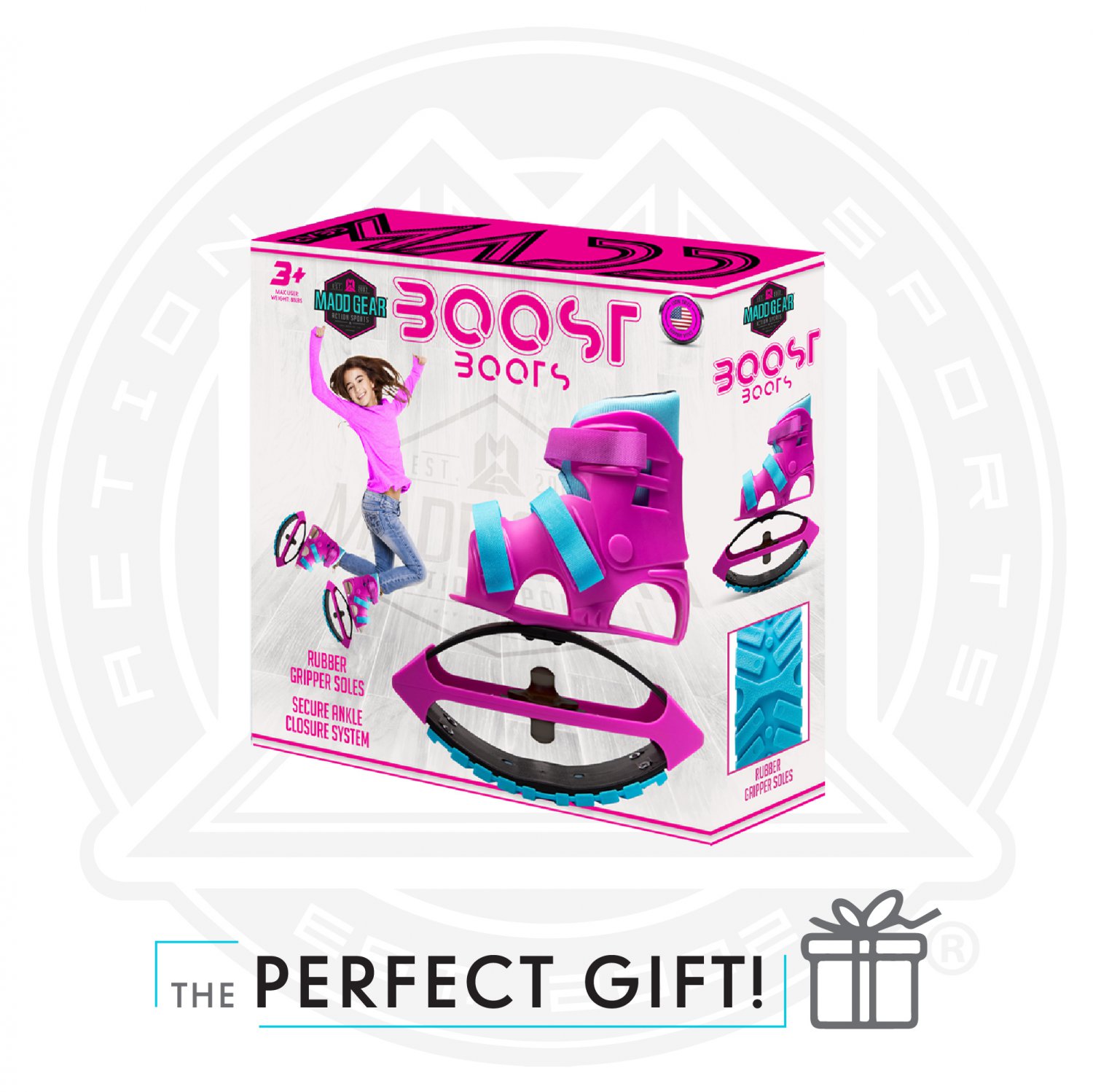 Madd Gear Light-Up Boost Boots, Fits Kid's US Size 3 to 6