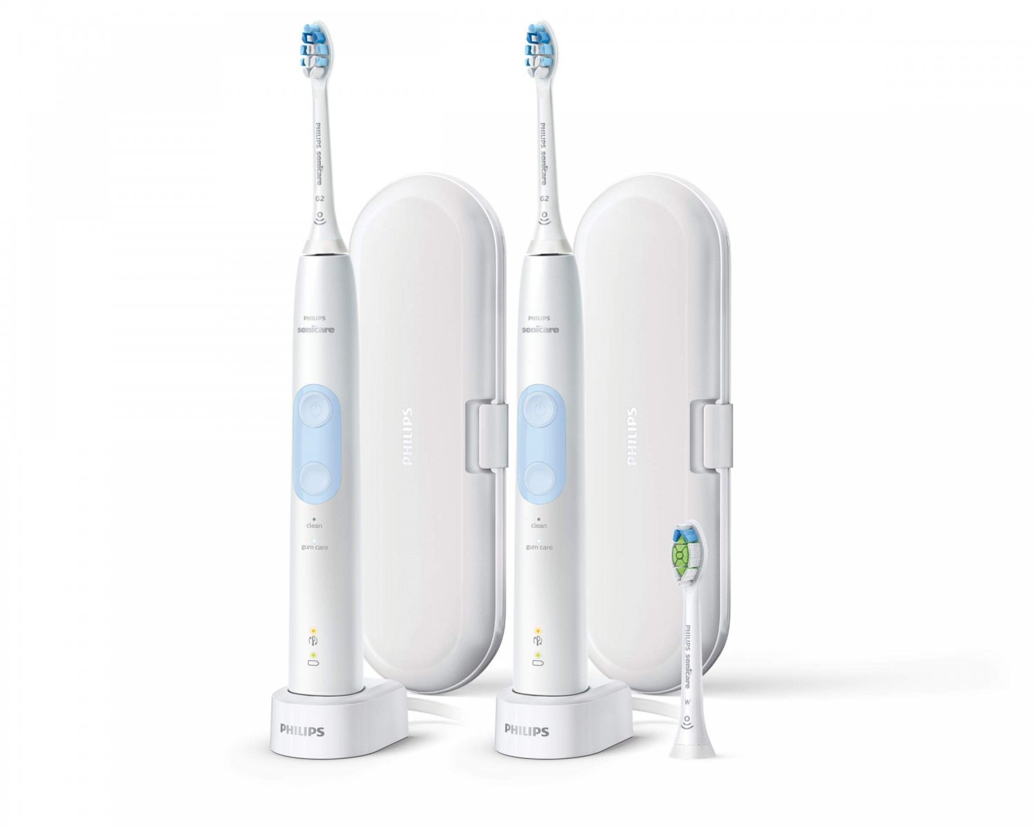 Philips Sonicare Optimal Clean Rechargeable Toothbrush, 2 Pack