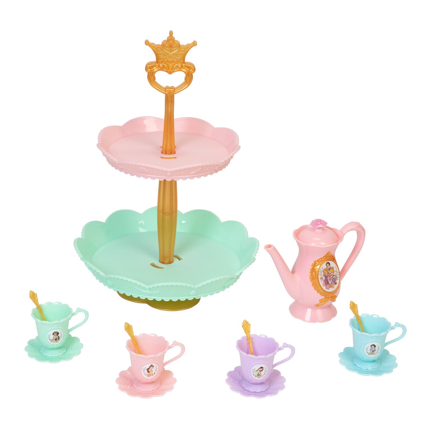 Disney Princess Tea Cart Tea Party with Your Disney Princess Dolls
