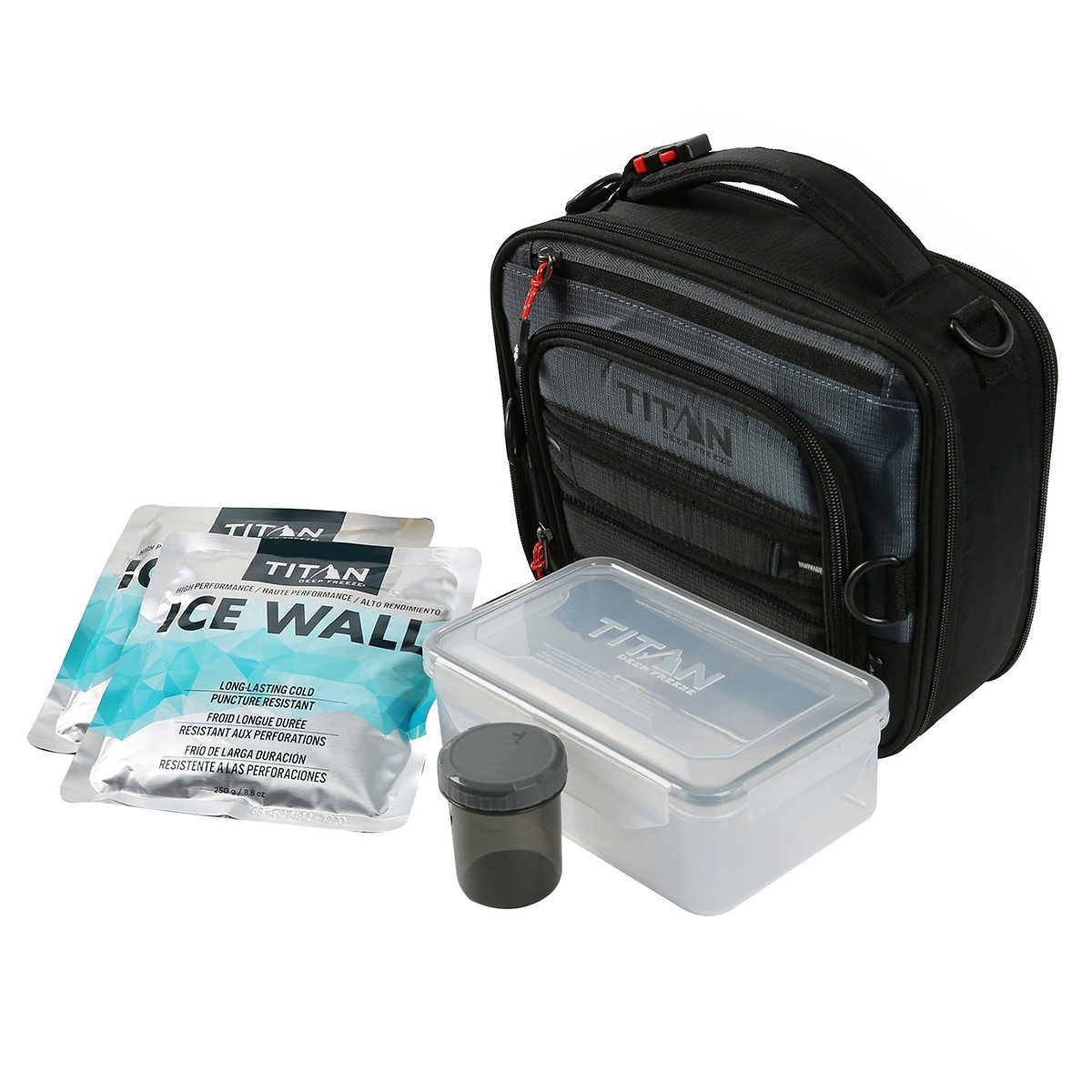 Titan 2-Pack Expandable Lunch Box, Container Set with Ice Walls, 2 Pack