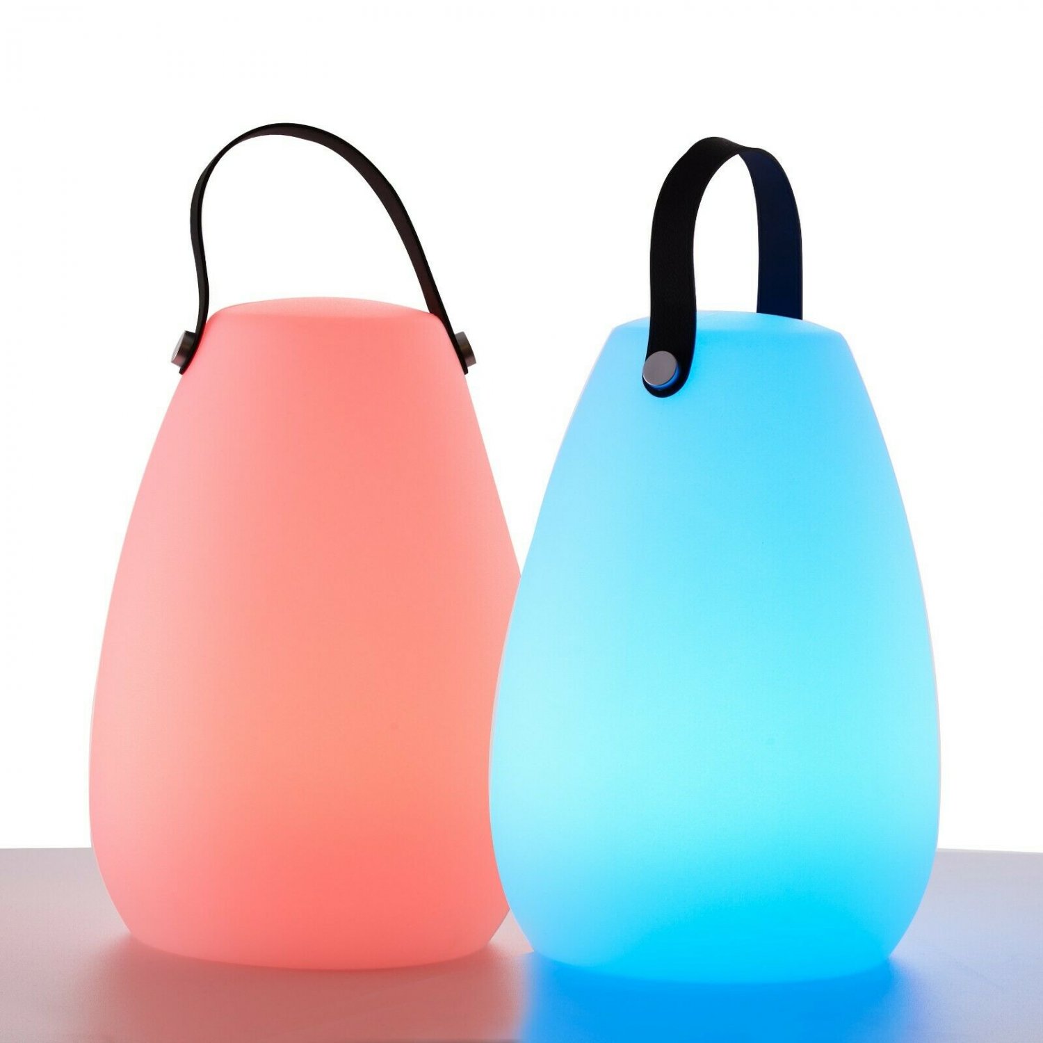 Seville Classics GloGlobe Wireless LED Color Changing Lantern, 2pk