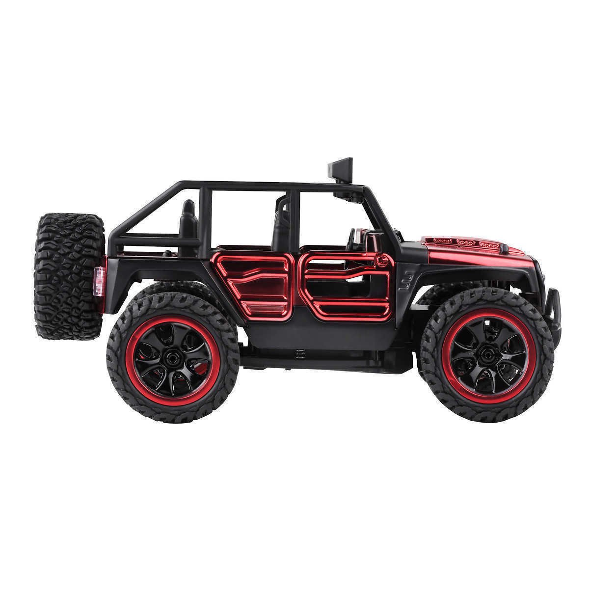 Power Craze Safari Racer Red RC Car, Top Speed 20 MPH All Terrain Tires ...
