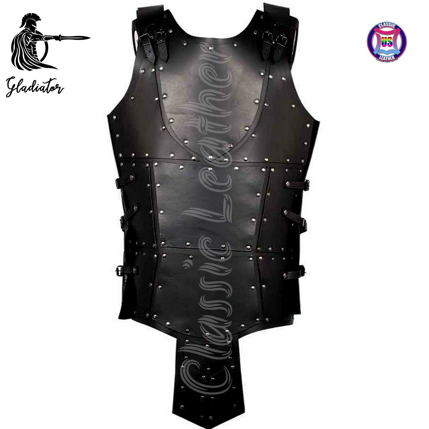 Medieval leather Armor Breastplate knight cosplay Viking renaissance ...