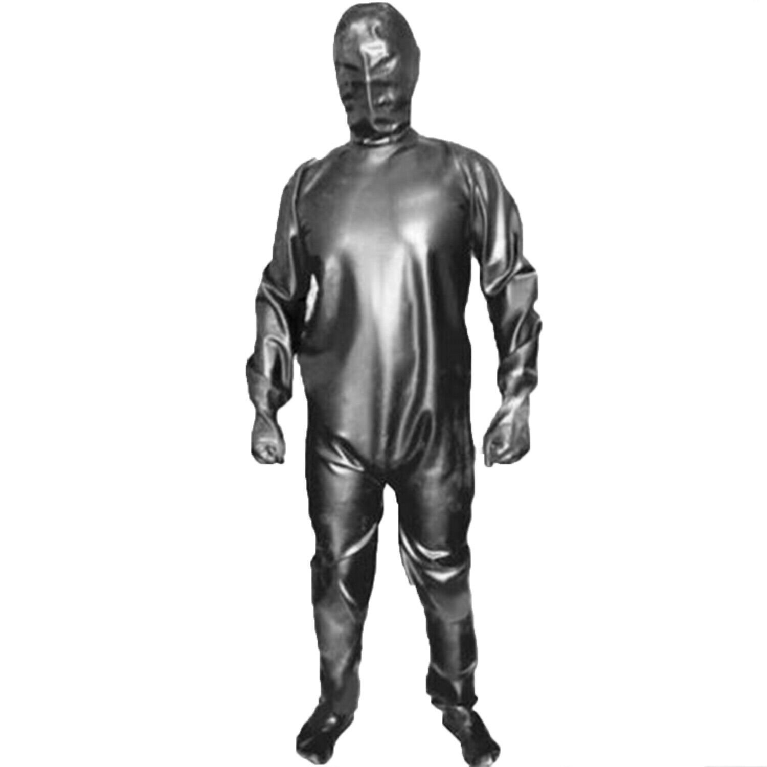*Handmade leather Catsuit Mummy Bodysuit Blindfold Face Mask Butcher ...