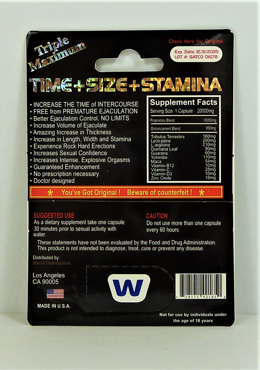 Triple Maximum Hard 20000 6 pills