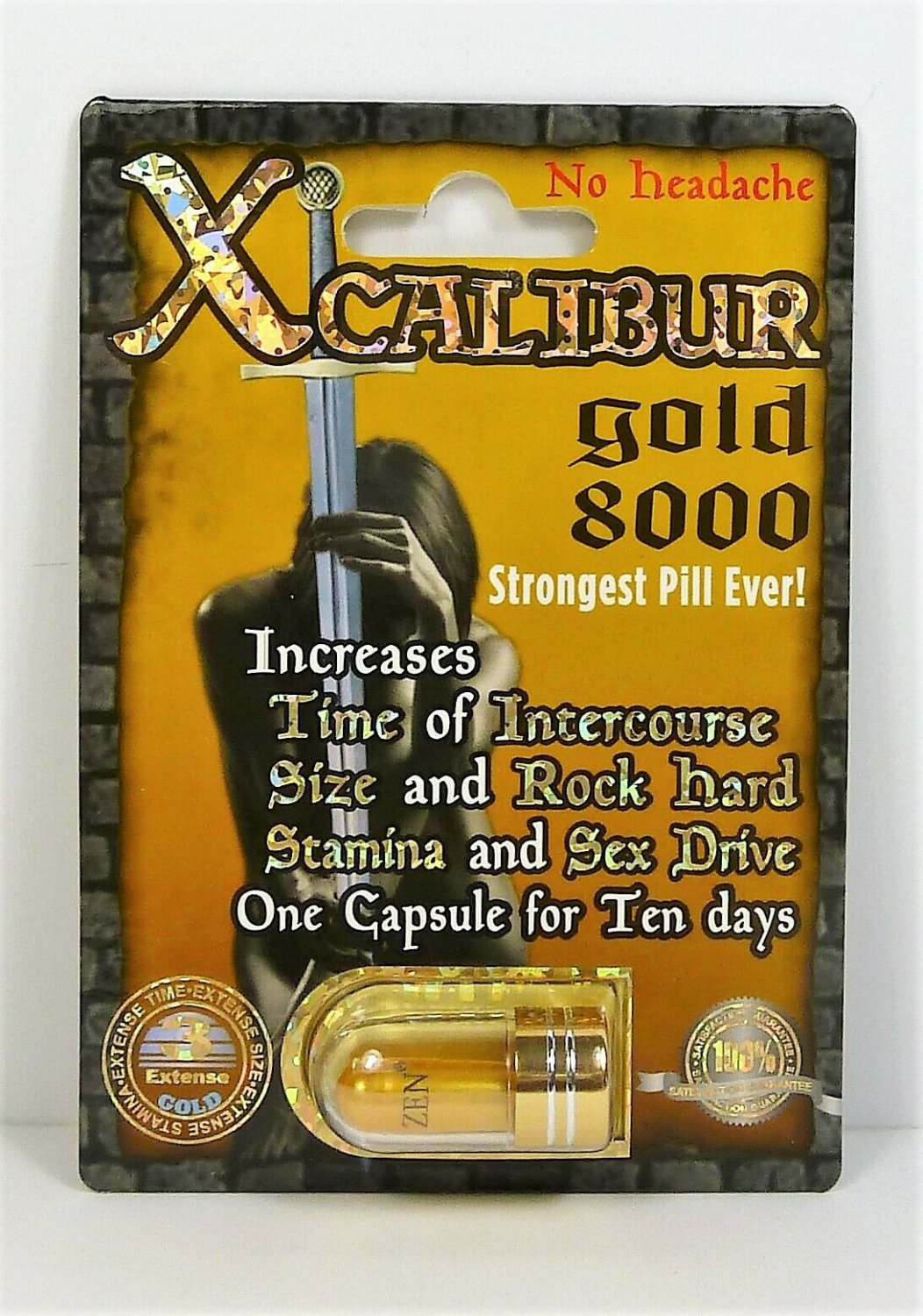 XCalibur Gold 8000 6 pills