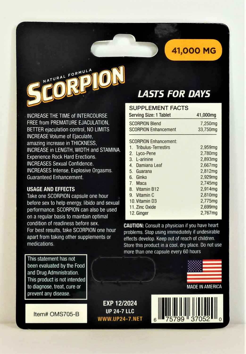 Scorpio 41000 6 pills