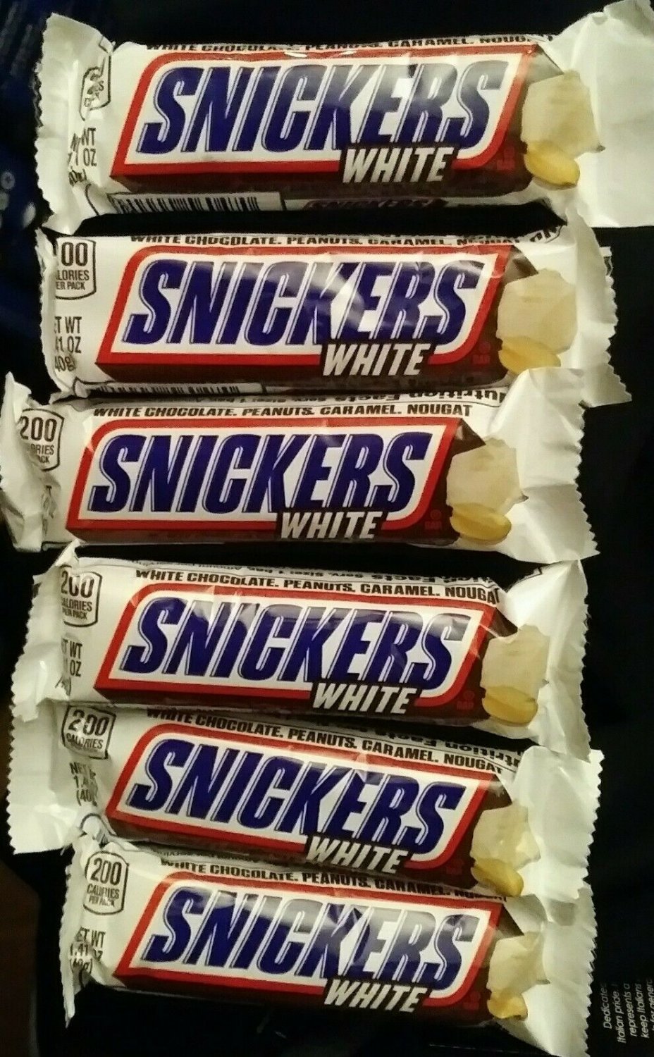 Snickers white chocolate bars group of 14 free shipping, expired 2 ...