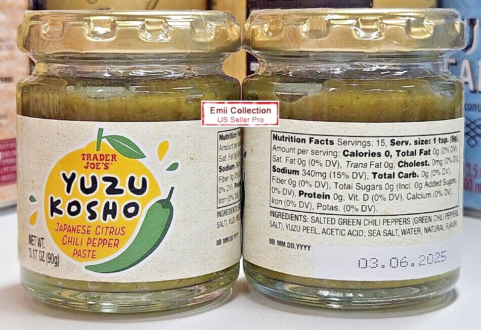 Trader Joe’s YUZU KOSHO Japanese Citrus Chili Pepper Paste 3.17oz 90g ...