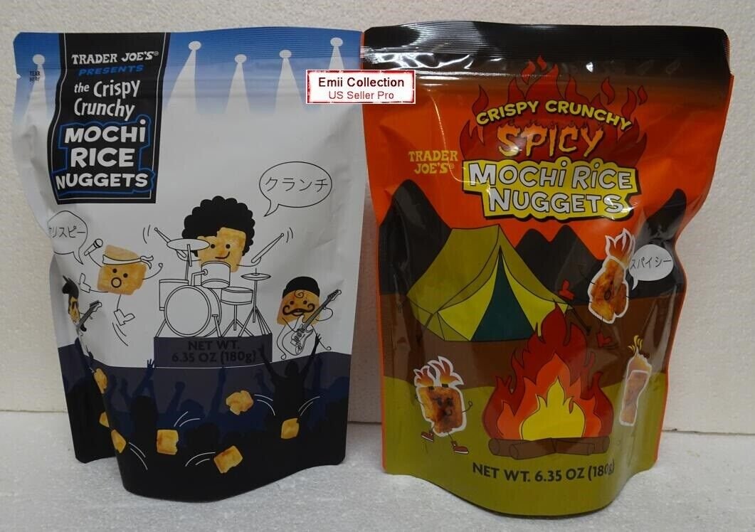 Trader Joe’s Crispy Crunchy Original & Spicy Mochi Rice Nuggets 6.35oz ...